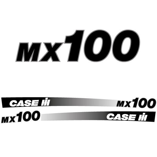 Case MX 100 Aftermarket Replacement Tractor Decal (Sticker) Set – 4.11 Decals