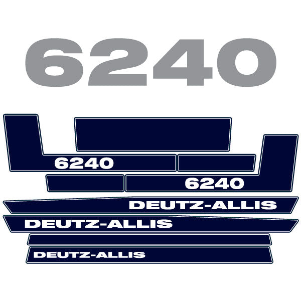 Deutz-Allis 6240 tractor decal aufkleber adesivo sticker set – 4.11 Decals