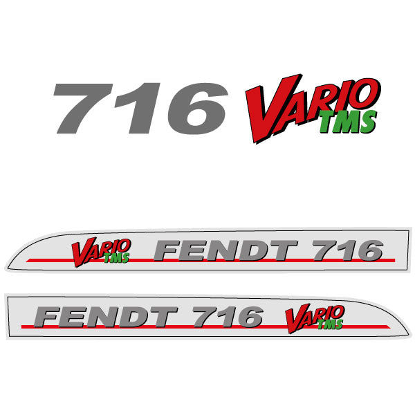 Fendt 716 Vario TMS tractor decal aufkleber adesivo sticker set – 4.11 ...