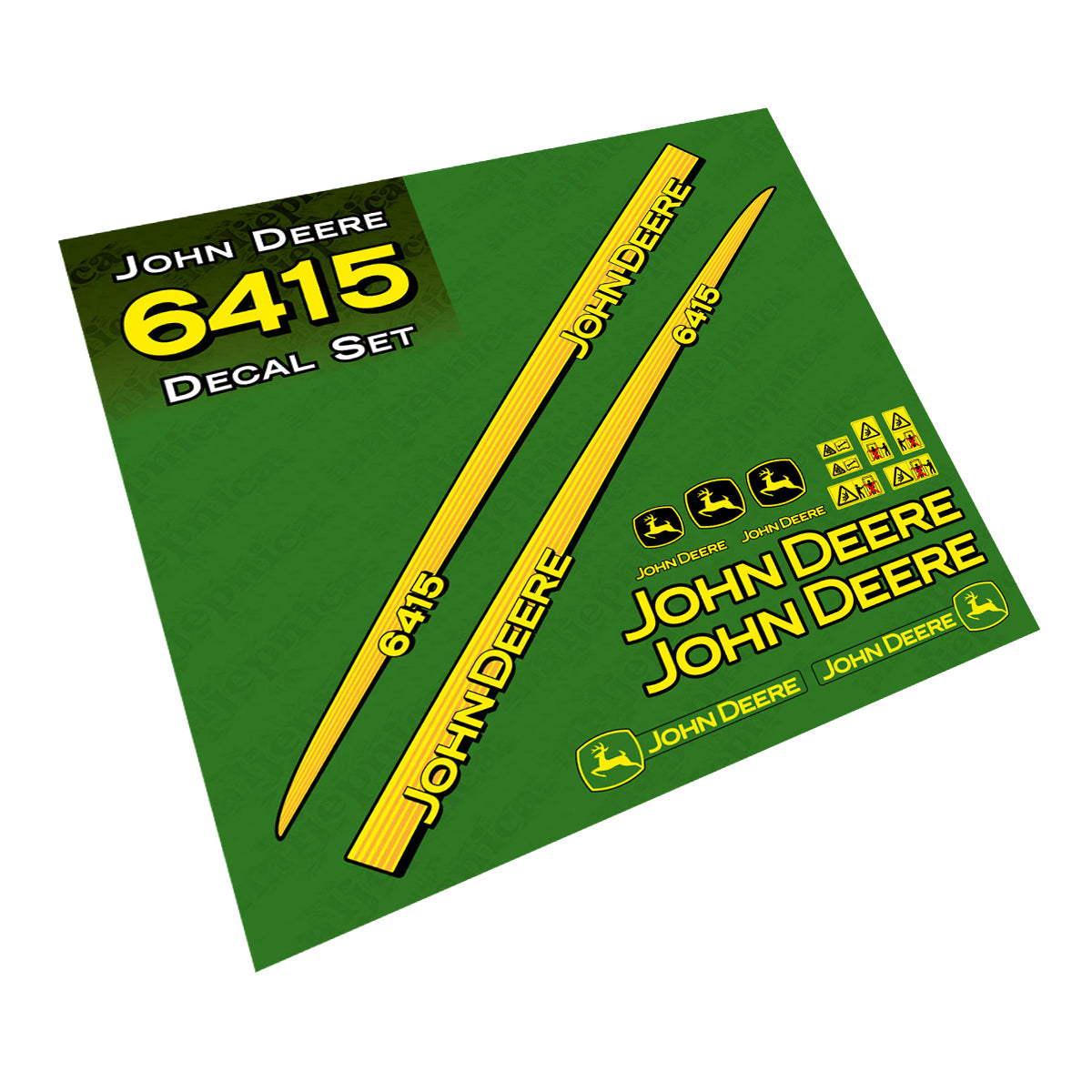 John Deere 6415 tractor decal aufkleber adesivo sticker set – 4.11 Decals