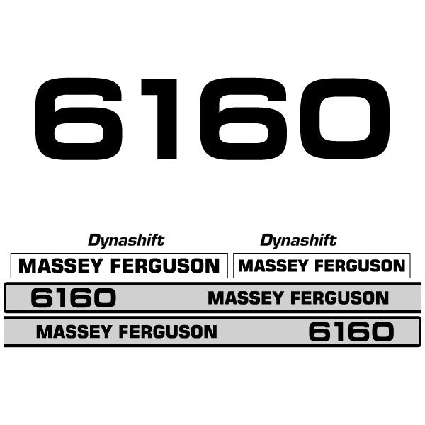 Massey Ferguson 6160 decal aufkleber adesivo sticker set – 4.11 Decals