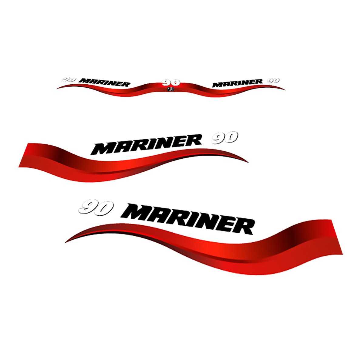 Mariner 90 (2003-2012) Outboard Decal Sticker Set – 4.11 Decals