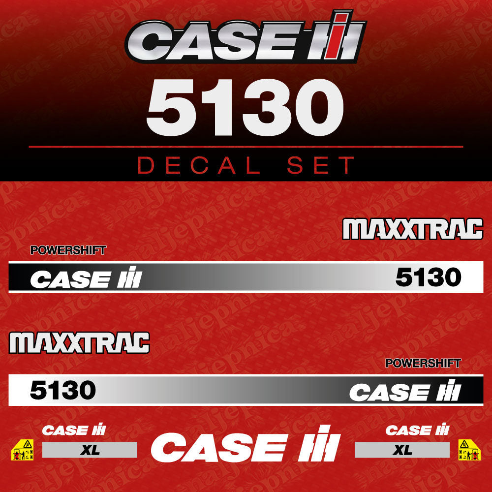 Case 5130 Powershift Aftermarket Replacement Tractor Decal (Sticker) S ...