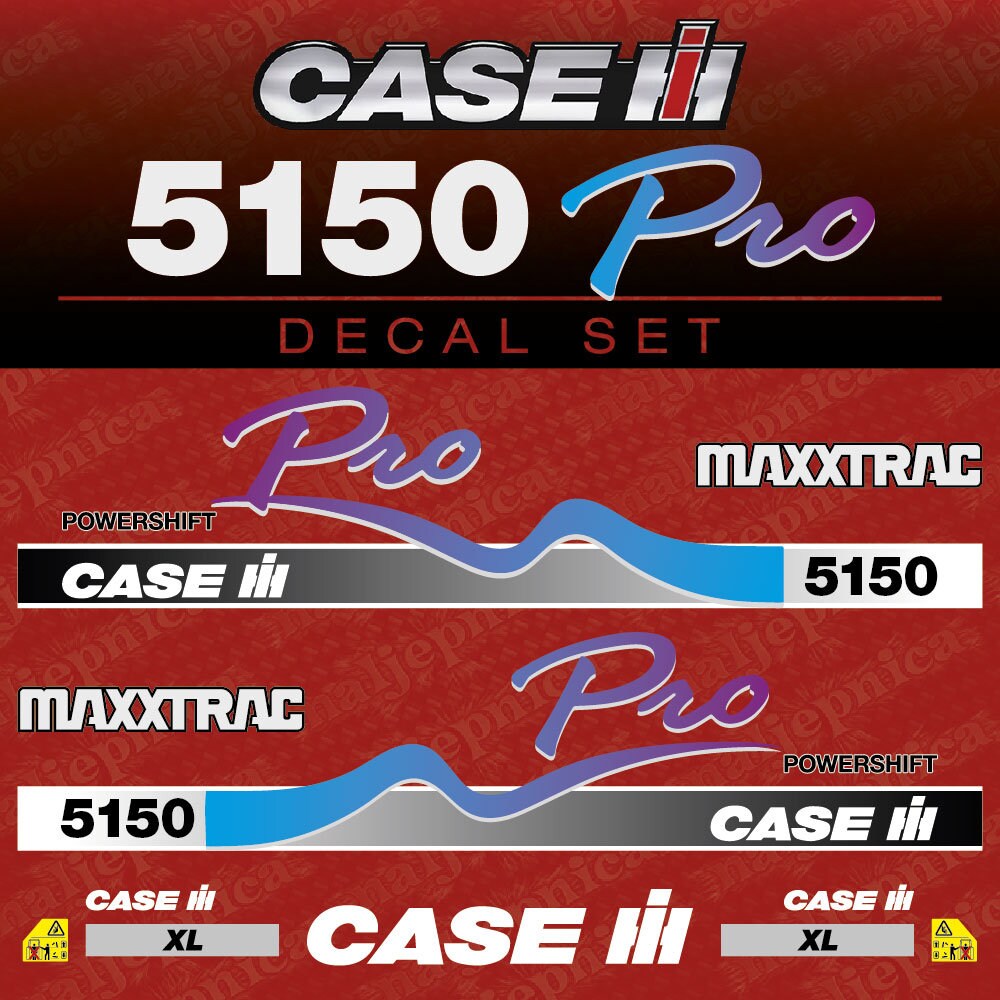 Case 5150 Pro Powershift Aftermarket Replacement Tractor Decal (Sticker ...