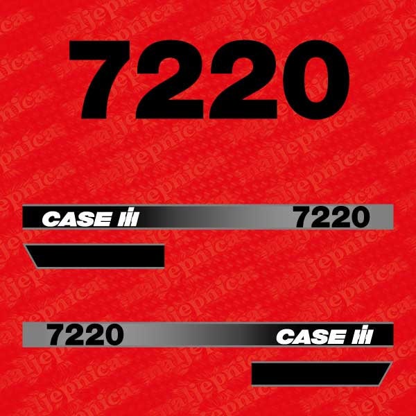 Case 7220 Aftermarket Replacement Tractor Decal (Sticker) Set – 4.11 Decals
