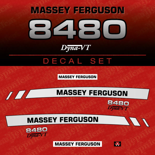 Massey Ferguson 8480 Aftermarket Replacement Tractor Decal (Sticker) S ...