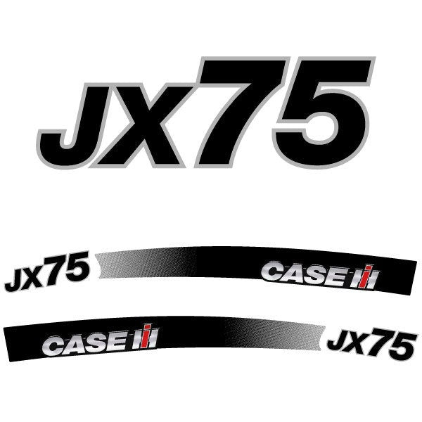 Case JX 75 Aftermarket Replacement Tractor Decal (Sticker) Set – 4.11 ...