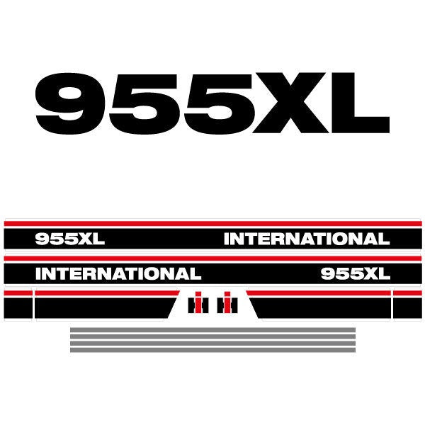 International 955XL Aftermarket Replacement Tractor Decal (Sticker) Se ...