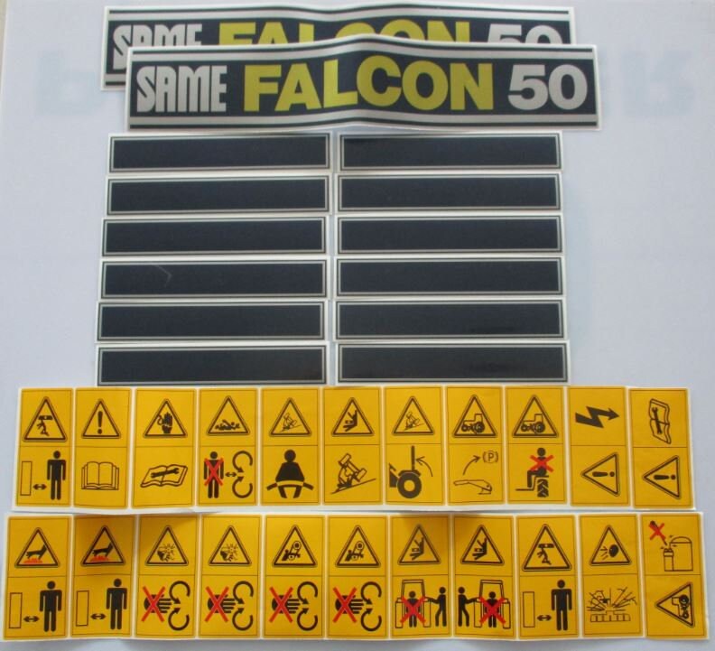 Same Falcon 50 Aftermarket Replacement Tractor Decals (sticker - aufkl ...