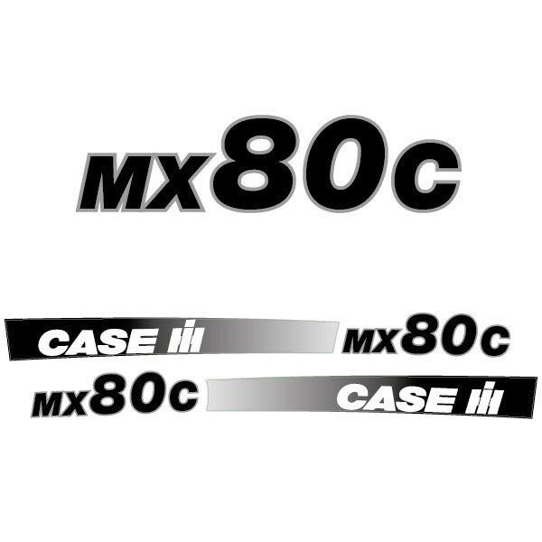 Case MX 80C Aftermarket Replacement Tractor Decal (Sticker) Set – 4.11 ...